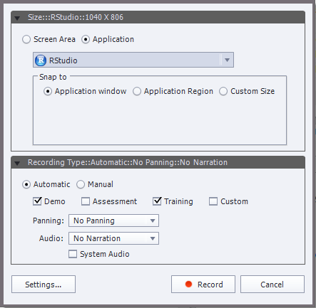 How to record software simulations in Adobe Captivate Classic